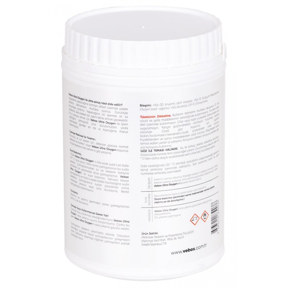 Vebox Ultra Oxygen Toz Leke Çıkarıcı (1000 Gram)
